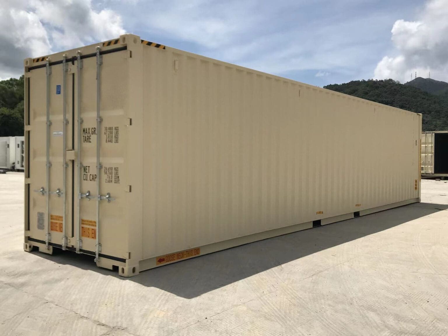 40ft high cube (one-trip) double door | Buckeye Container Carriers