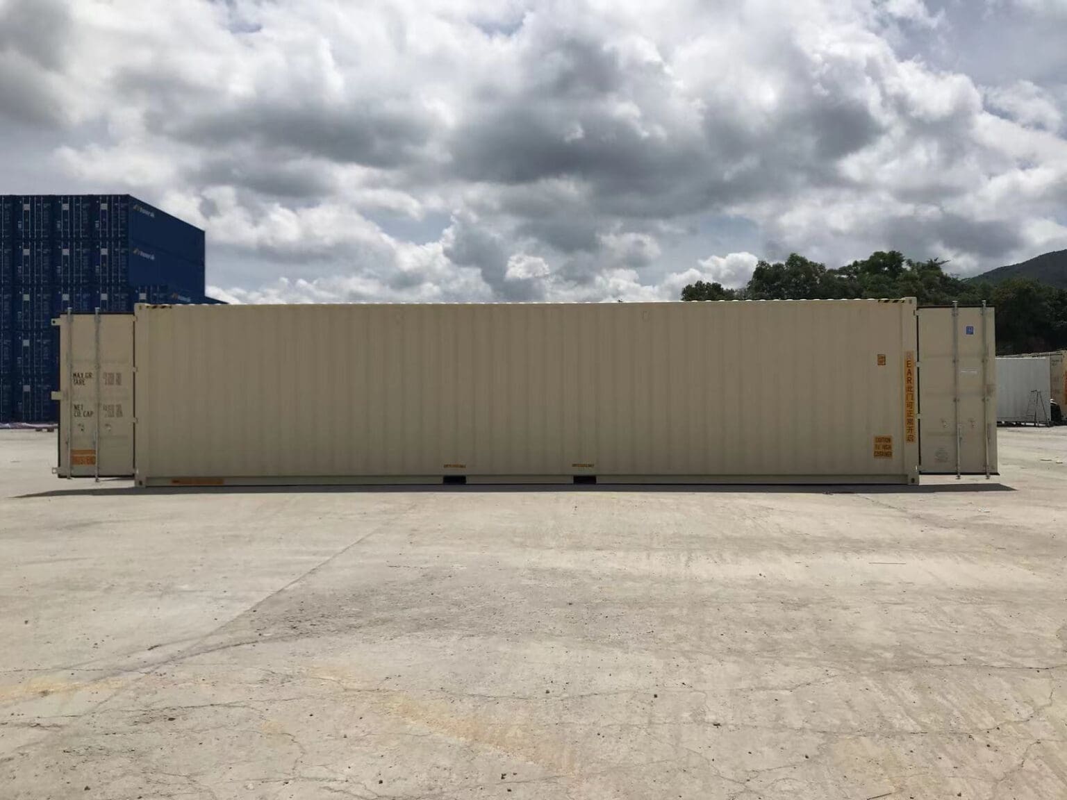 40ft high cube (one-trip) double door | Buckeye Container Carriers