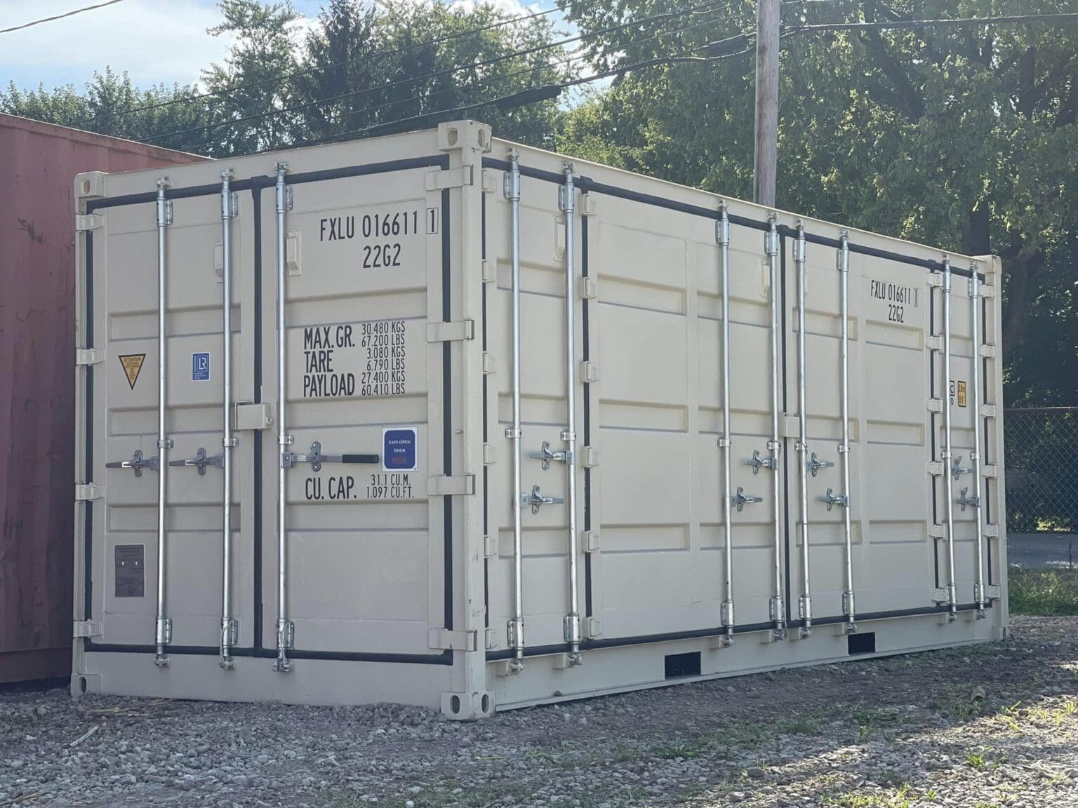 20ft standard height (one-trip) open side | Buckeye Container Carriers